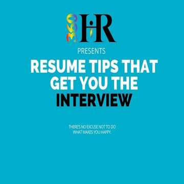 Resume tips | PPT