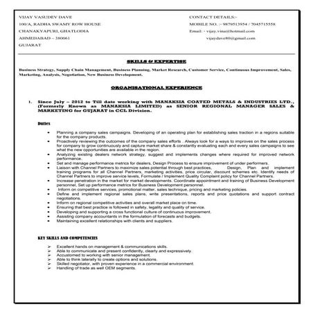 Resume vijay dave | PDF