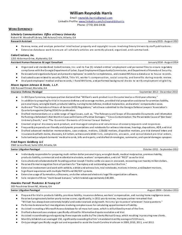 Resume william r. harris (1.20.2016