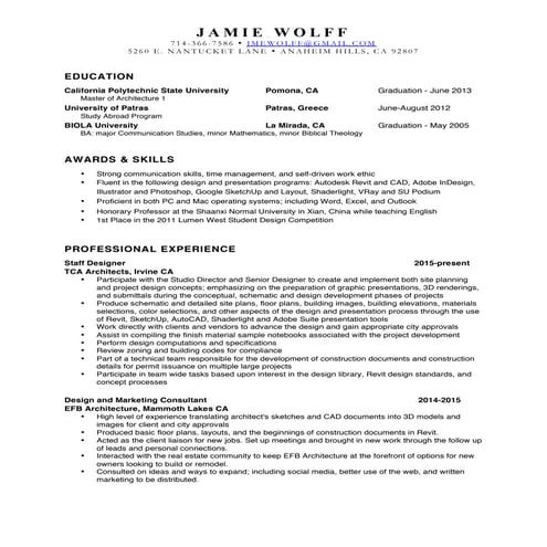 Drafting RESUME UPDATED 10-14-15 | DOCX