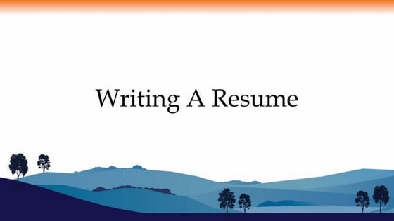 Resume Lesson on reading and writing for grade 11 | PPT
