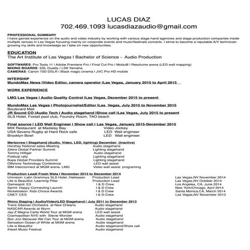 Marco Porras Resume | PDF