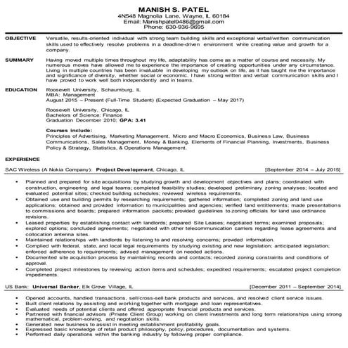 Manish S. Patel Resume | DOCX