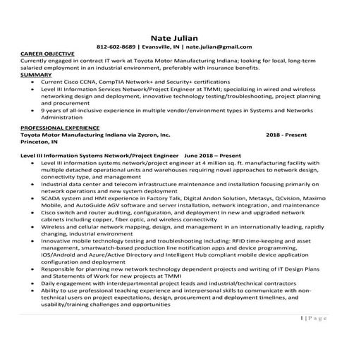 Sam Oates 2021 Resume | PDF