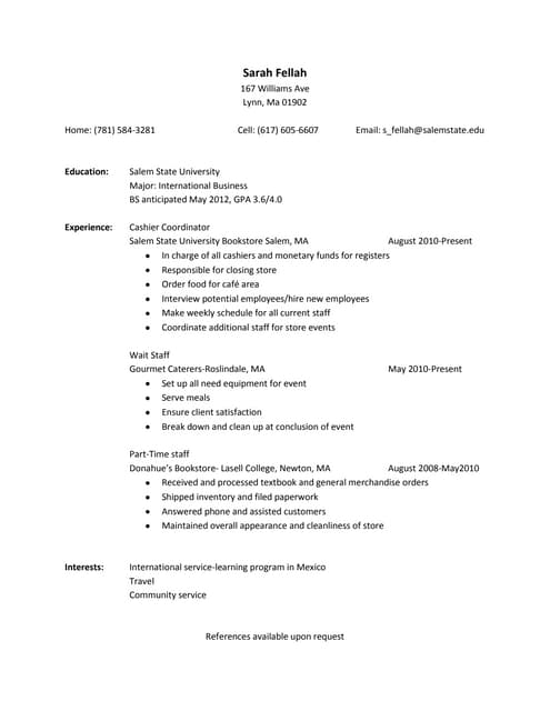 Lydia Ogren Resume | PDF