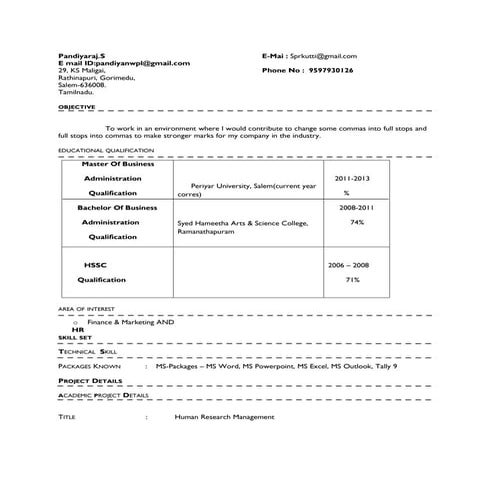 C.v of sangeeta | DOCX
