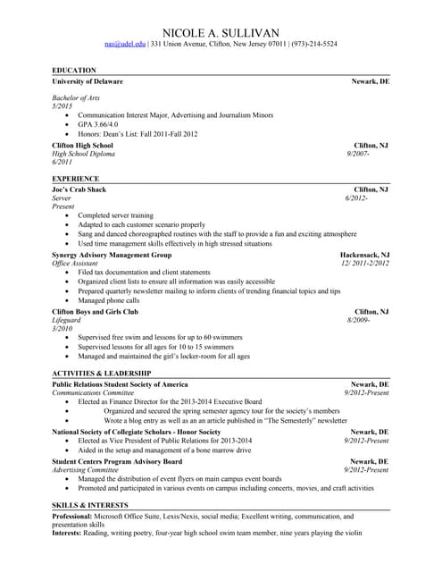 Leah Singleton Resume* | DOCX