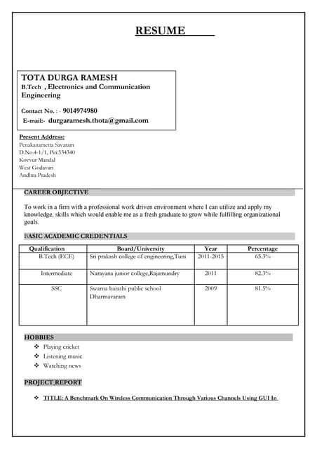 Resume_Vijay - Copy | DOC | Computing | Technology & Computing