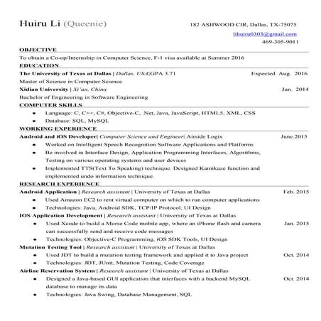 Resume1.1 | PDF