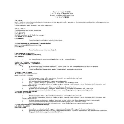 CURRICULUM VITAE UPDATE | DOCX