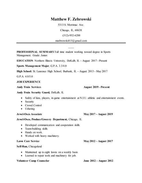 Resume | PDF