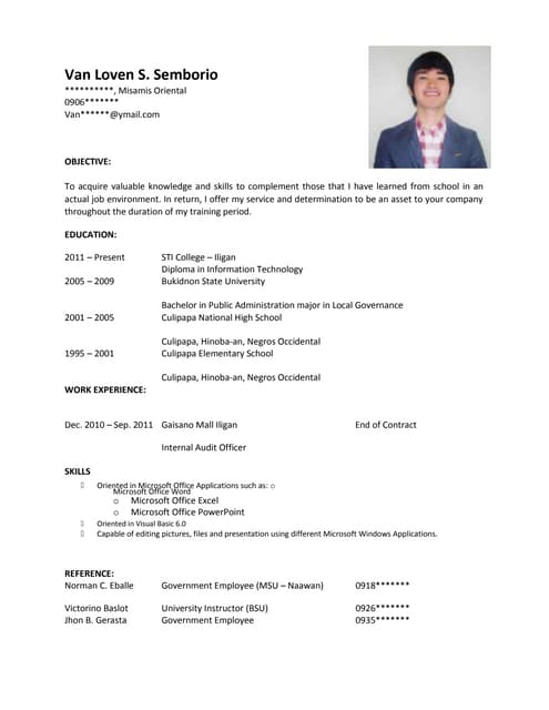 Simple resume | DOCX