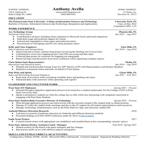Resume 10 20 with link | PDF