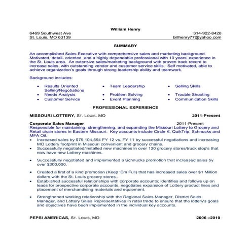 Bill braun resume | PDF
