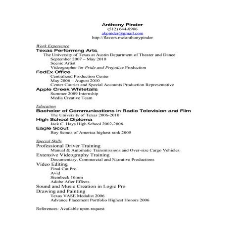Christopher Champagne's Resume | PDF