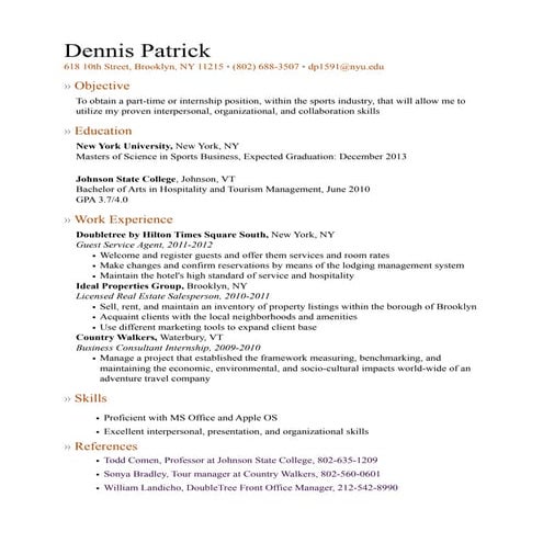 Sam McDermott Resume 2015 | DOCX