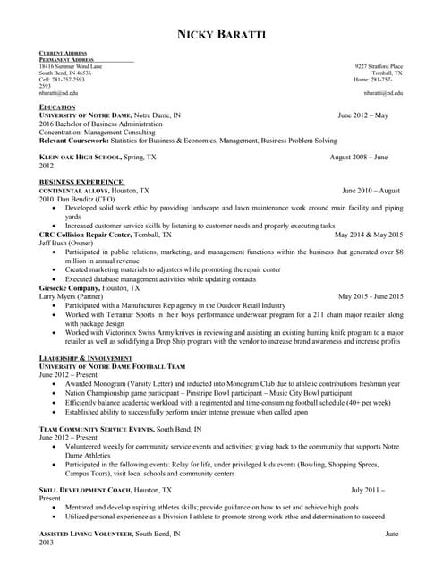 Daniel Lund Resume.ED without address | PDF