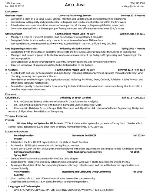 Resume for Alana Burrell | DOCX