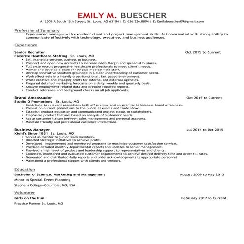 Allyson Gass's Resume | PDF