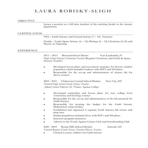 Resume 2017 | PDF