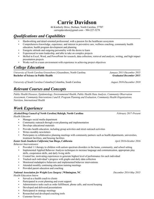 Updated Resume 2015 New | DOC