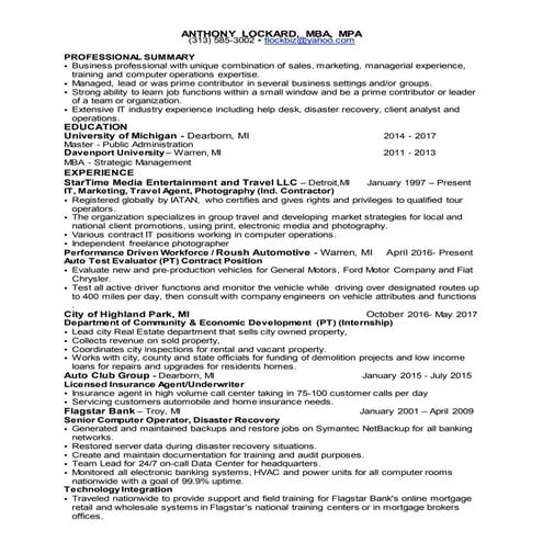 Resume 2018 v.2 | PDF