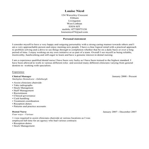Liz CV | DOC