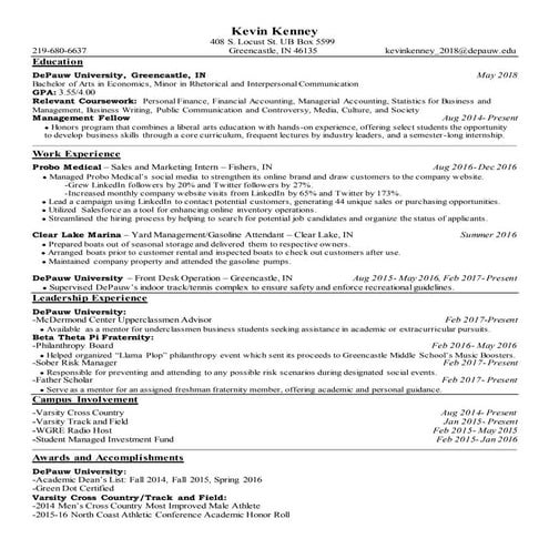 Resume | RTF