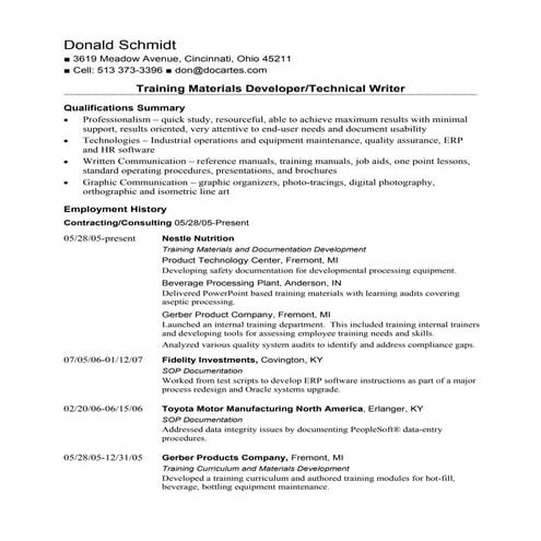 Dannels, Reno Resume | DOCX