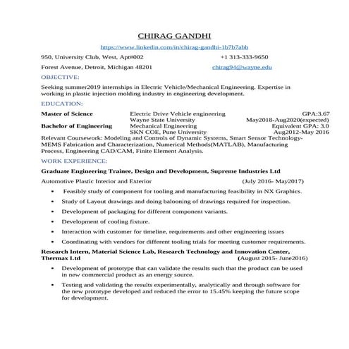 Zack hsu resume | PDF