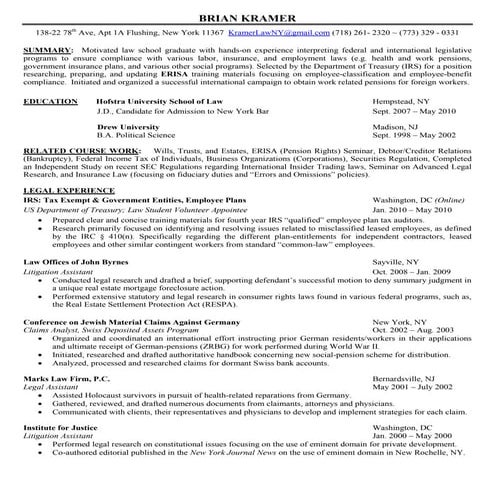 RESUME (Brian Kramer) | PDF