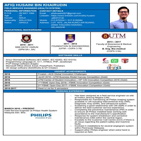 Resume Afiq Husaini | PDF