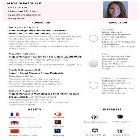 Resume Alicia Di pasquale 2017 | PDF