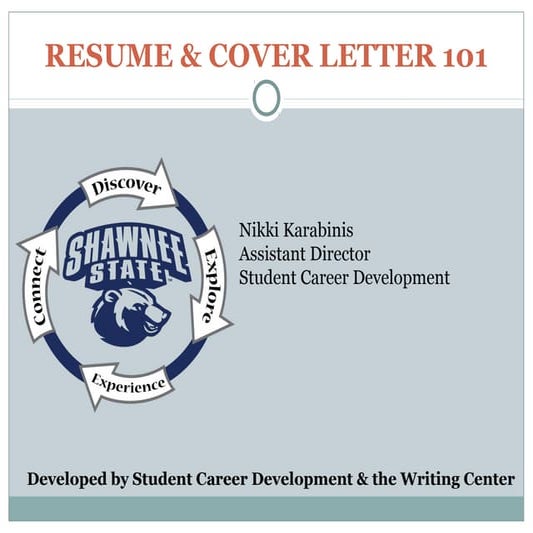 Resume and cover letter 101 | PPT