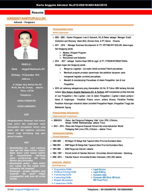 Proposal penawaran jasa hukum ke pt finance pdf | PDF