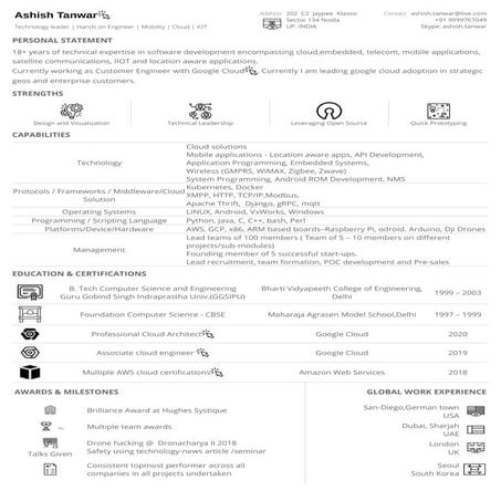My resume : which landed me a job at google and lots of other places. | PDF