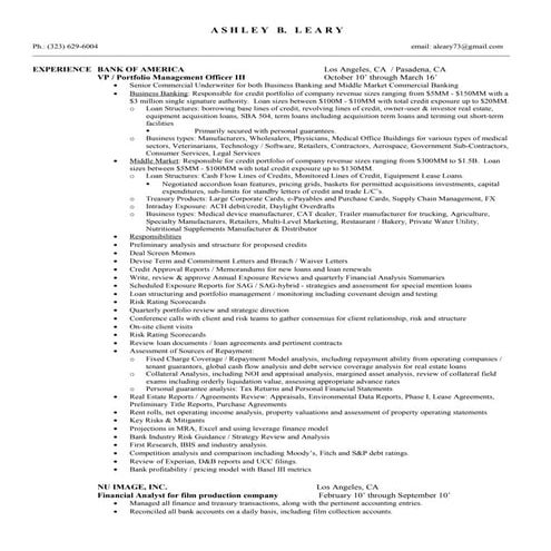 Resume ashley leary | DOC