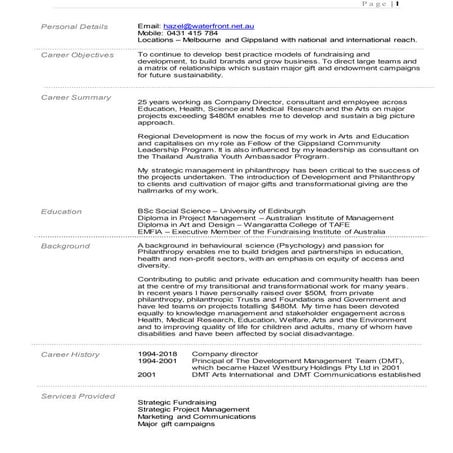 Resume august 2019 | PDF