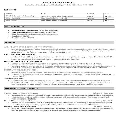 Resume ayush | PDF | Computing | Technology & Computing