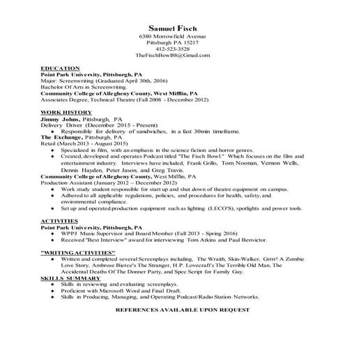 Samuel Fisch presentations