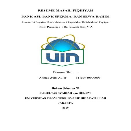 Hukum Bank Asi dan Bank Sperma | PDF