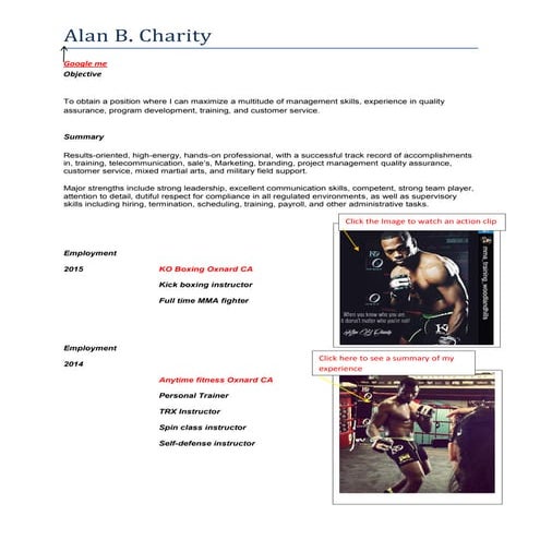 Resume Alan B Charity | PDF