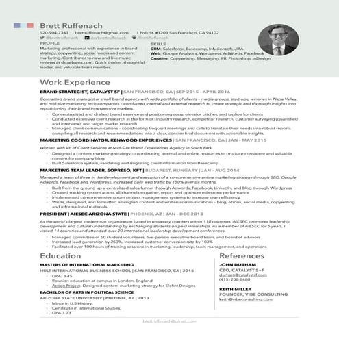 Resume - Brett Ruffenach | PDF