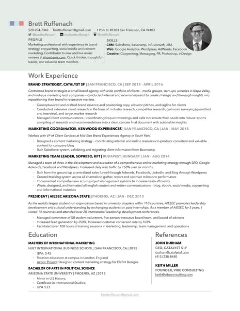 Brett Ruffenach, Brand strategy and content marketing