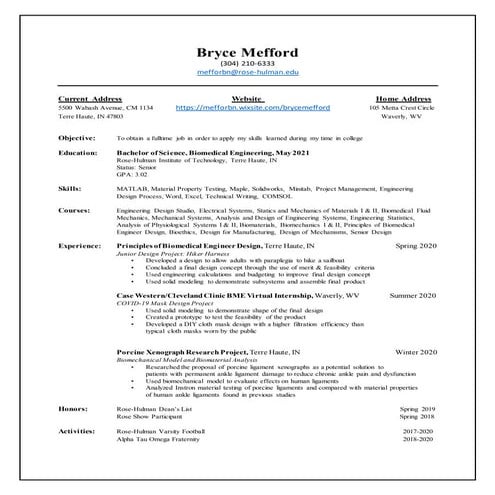 Kevin Lancaster Resume | DOCX