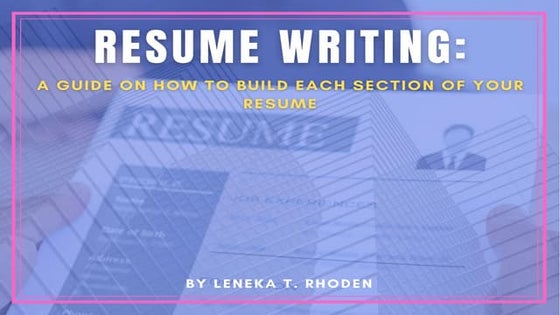 How To Write A Resume/CV - Resume Writing Tips | PPT