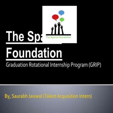 Resume building the sparks foundation | PPT