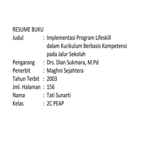 Resume Buku | PPT