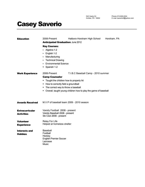 Resume for pathways | PDF