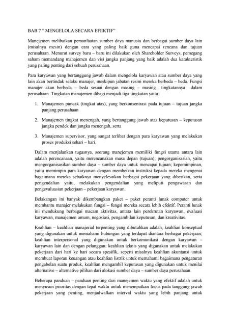 RESUME BAB 9 BUKU INTRODUCTION TO BUSINESS JEFF MADURA | DOC